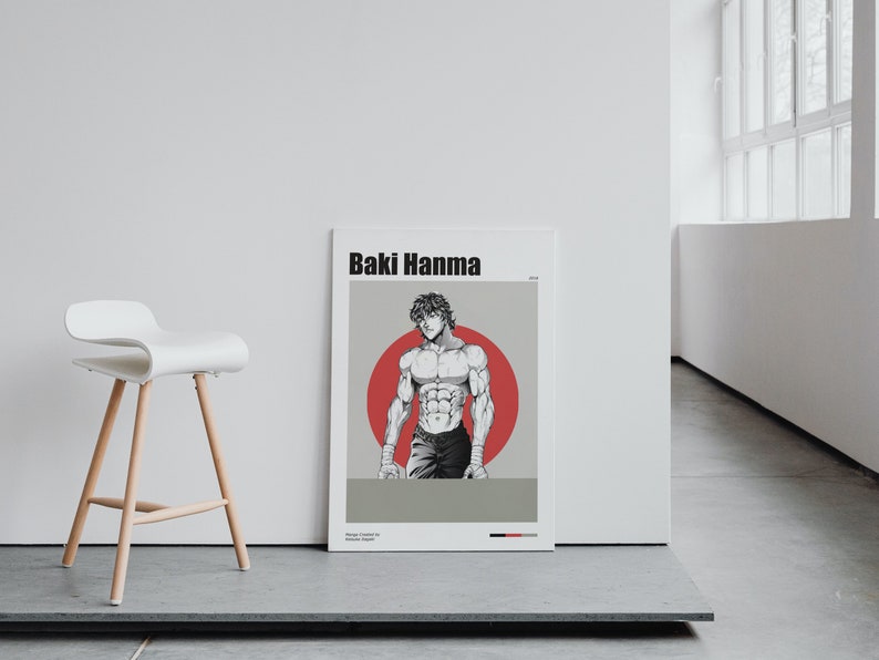 Baki Hanma Poster Print Wall Art, Anime & Manga Printable Wall Art ...
