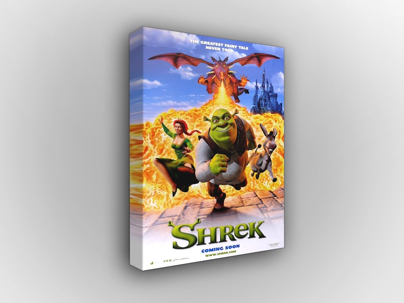 Shrek Movie Poster 24x36 Thick Gallery Wrapped Canvas - Etsy