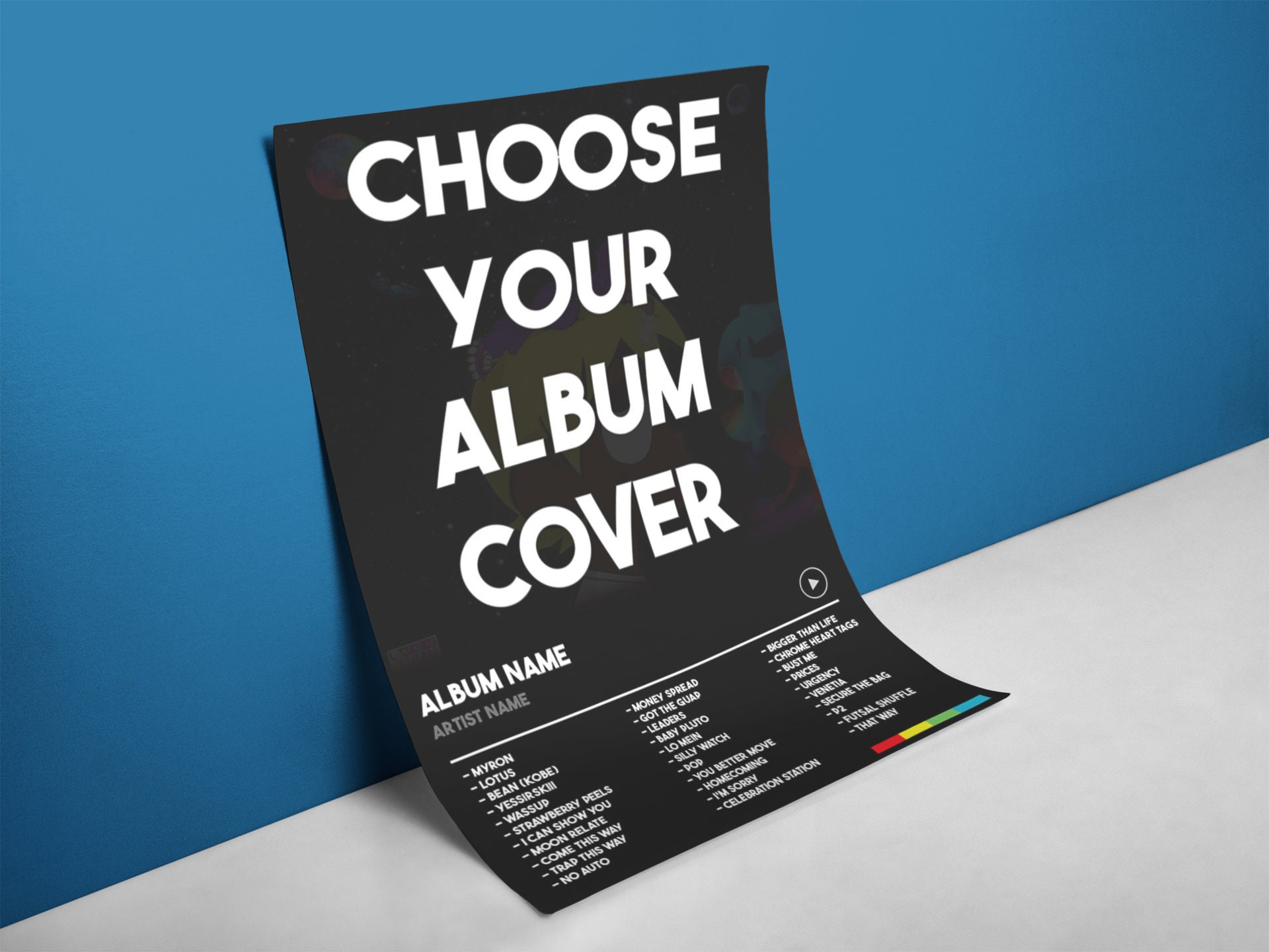 Custom Album Cover Tracklist Poster Album Cover Posters - Etsy