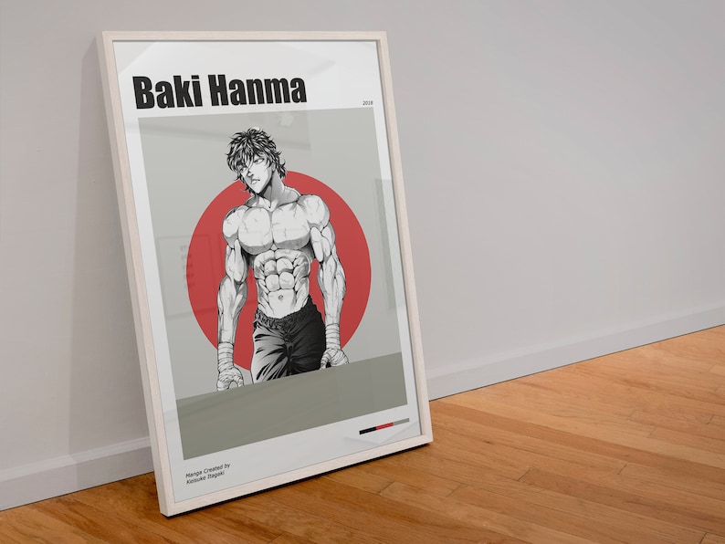 Baki Hanma Poster Print Wall Art, Anime & Manga Printable Wall Art ...