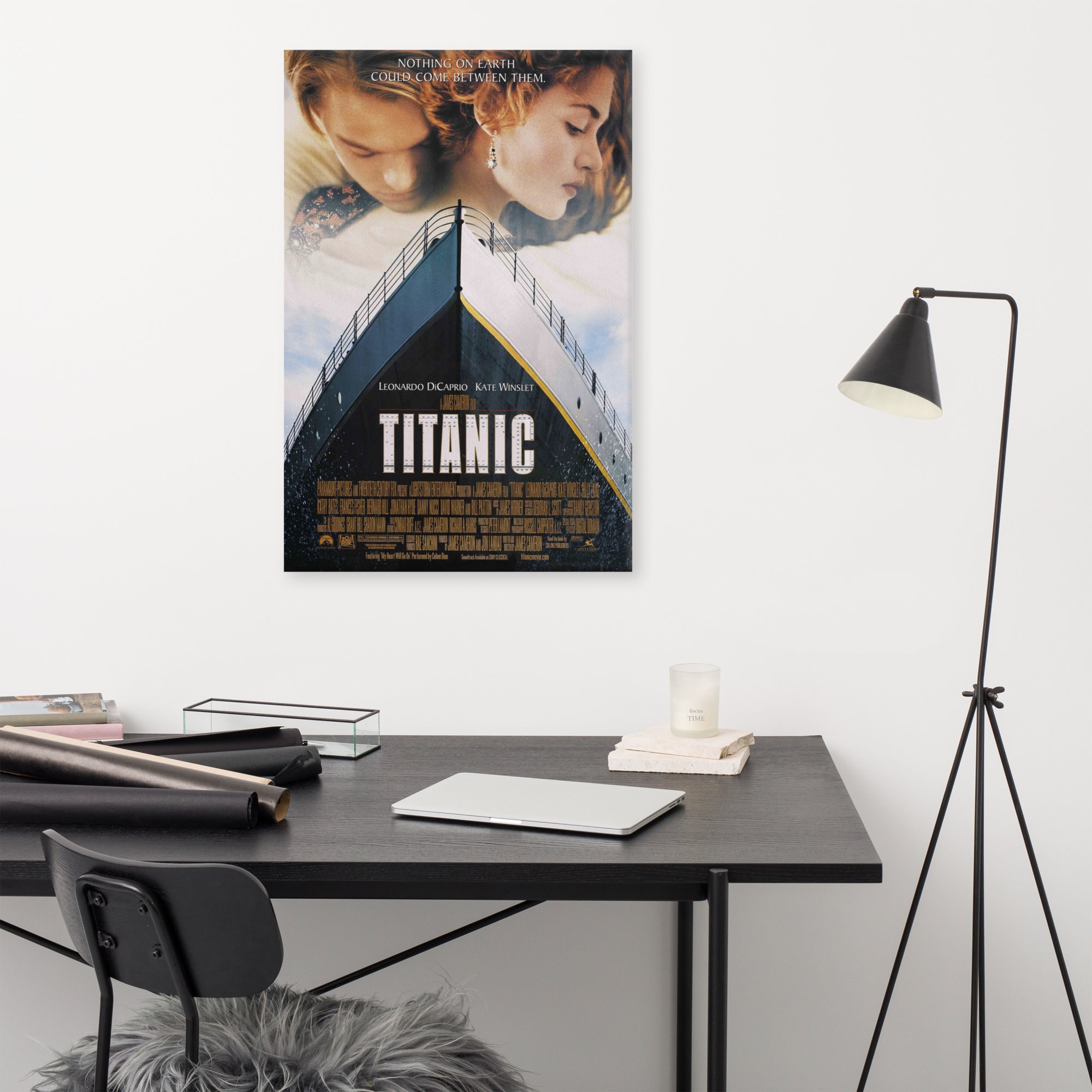 Titanic Movie Poster Leonardo Dicaprio 24x36 Thick Gallery Wrapped ...