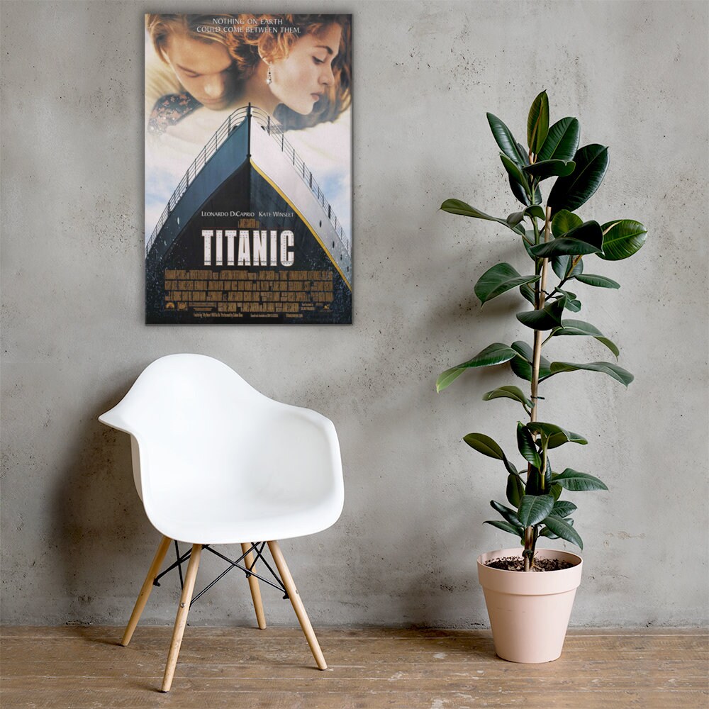 Titanic Movie Poster Leonardo Dicaprio 24x36 Thick Gallery Wrapped ...
