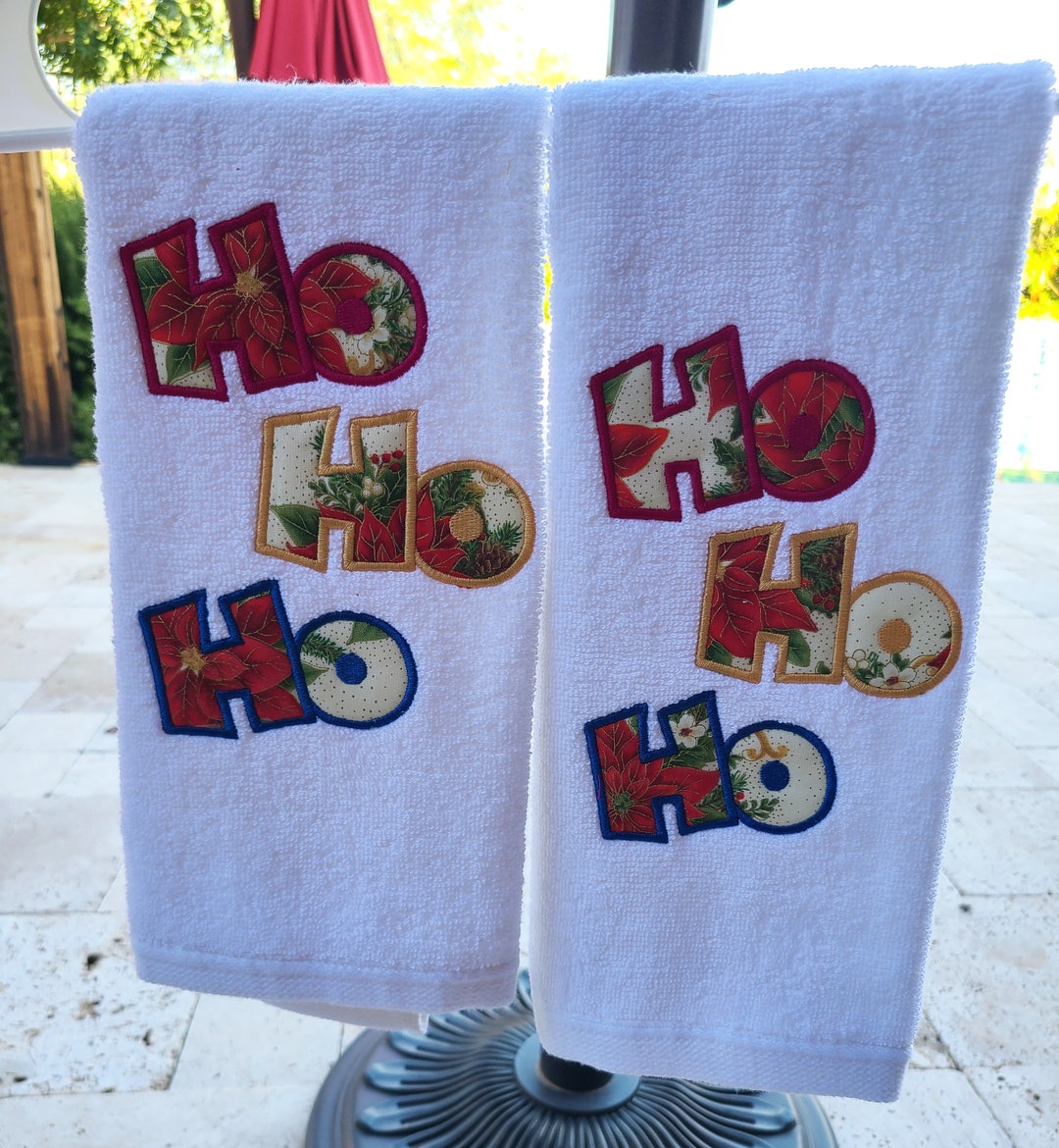 Holiday Bathroom Hand Towels Holiday Decor Hostess Gift - Etsy