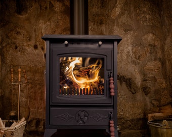 Cast Iron Camping Stove Iron Cast Long Laser Cut Wood Stove Aesthetic ...