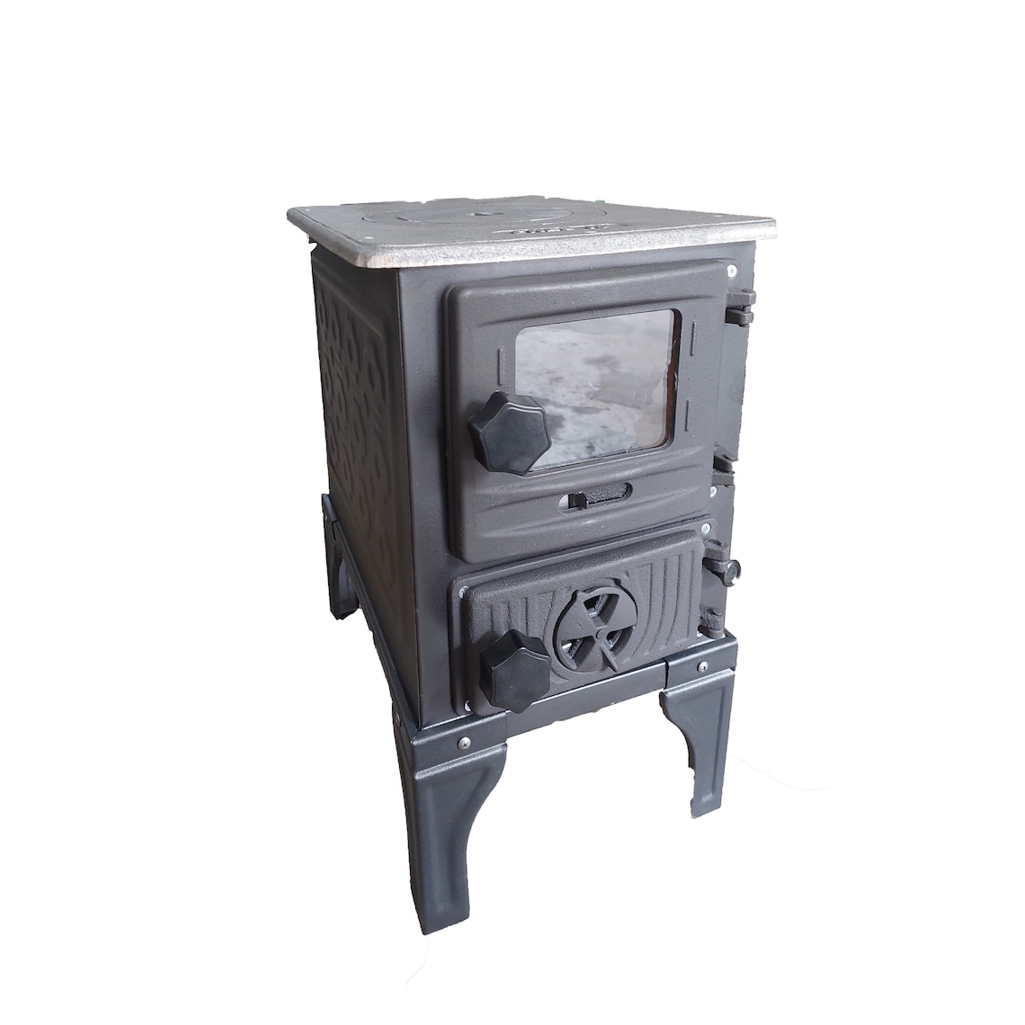 Cast Iron Camping Stove Iron Cast Long Laser Cut Wood Stove Aesthetic ...