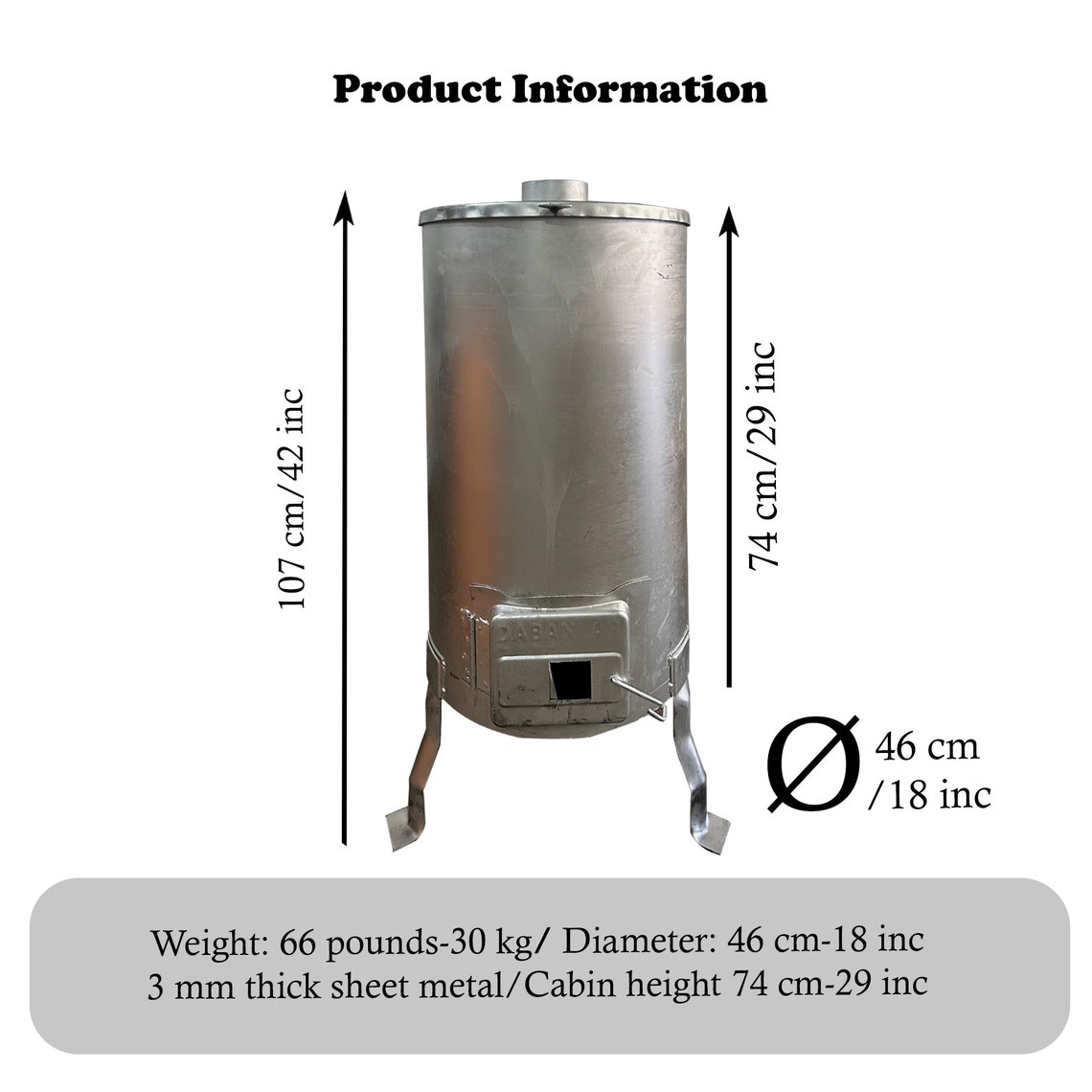 Efficient Workshop Stove for Large Spaces Durable Wood Heater for ...
