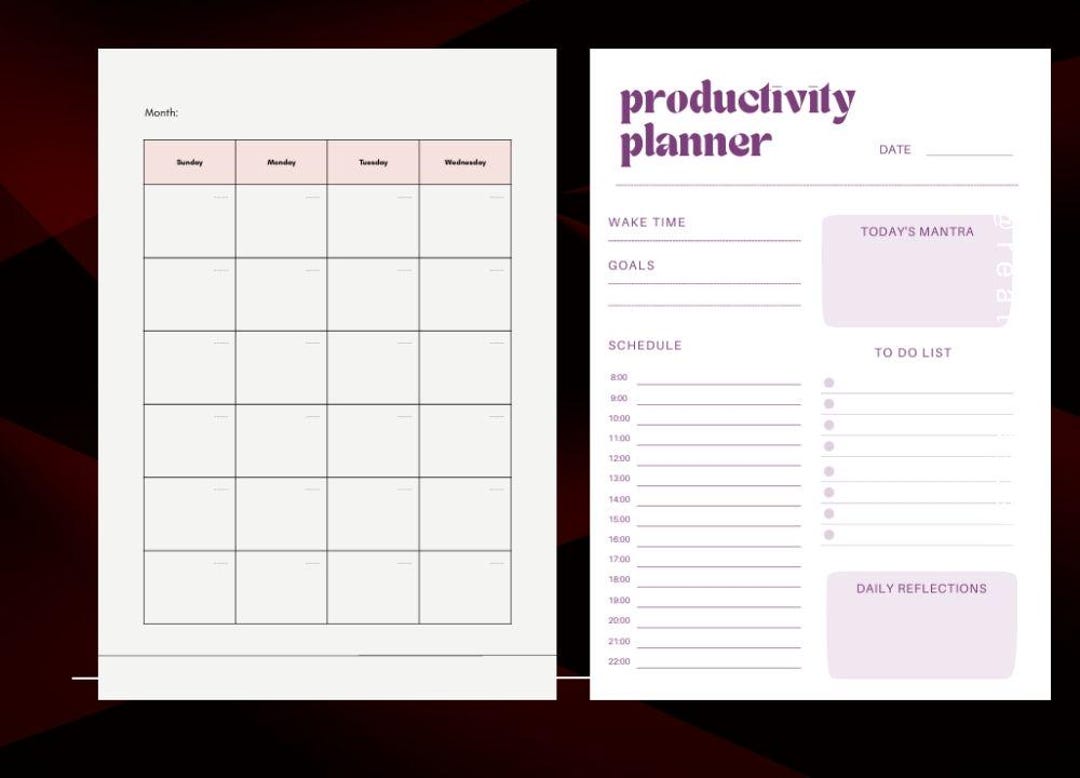 2026 Productivity Planner Bundle, Daily & Weekly, Goal Tracker (digital ...