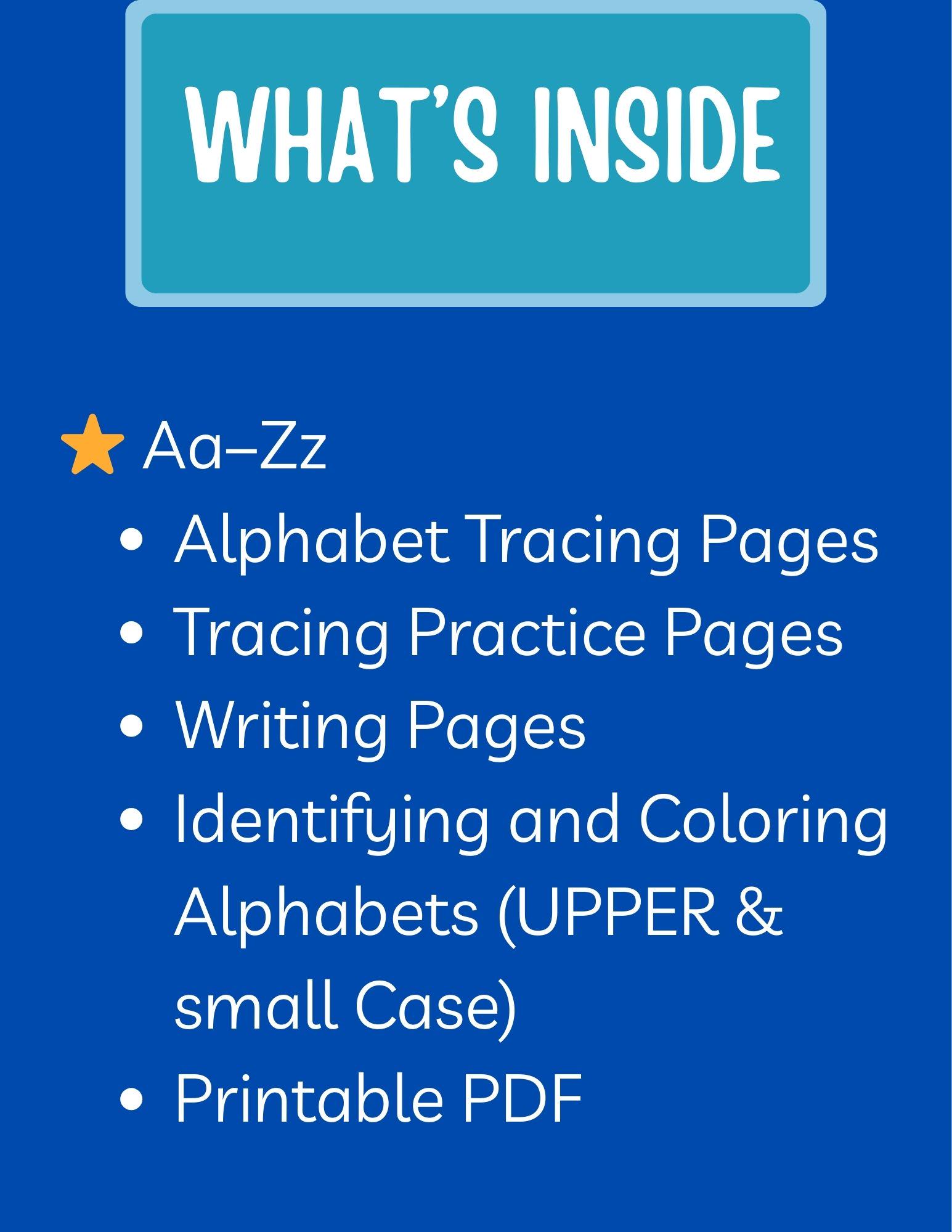 Alphabet Tracing and Phonics Worksheets Aa–zz | Kindergarten & ESL ...