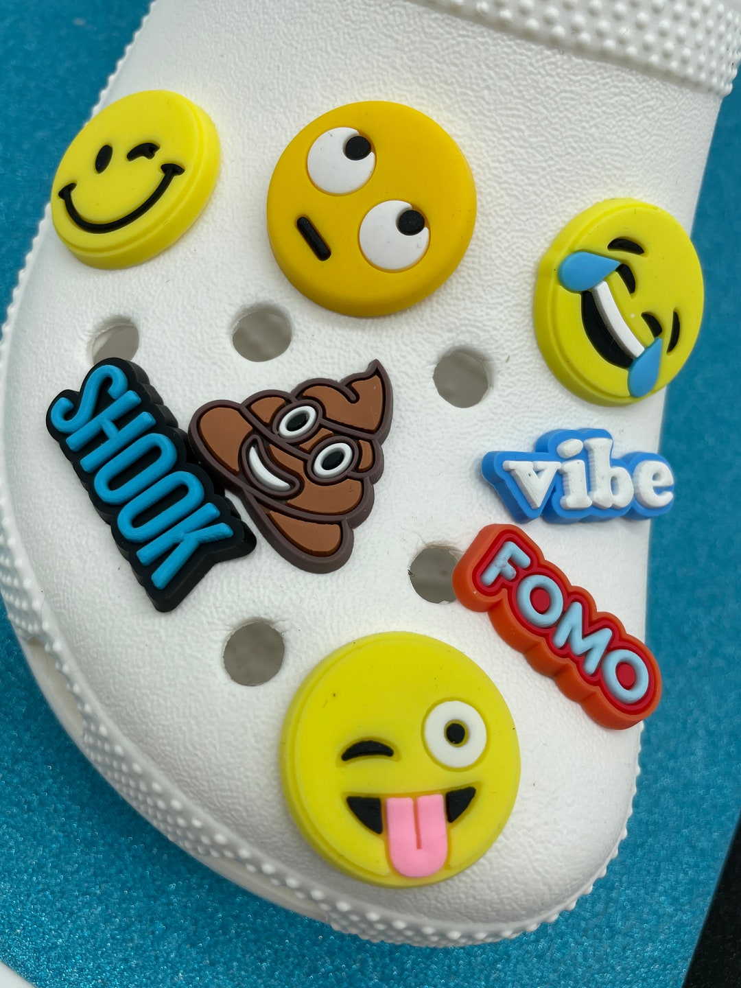 Poop Emoji Croc Charm Emoji Shoe Charm Expression Charms Sayings Shoe ...