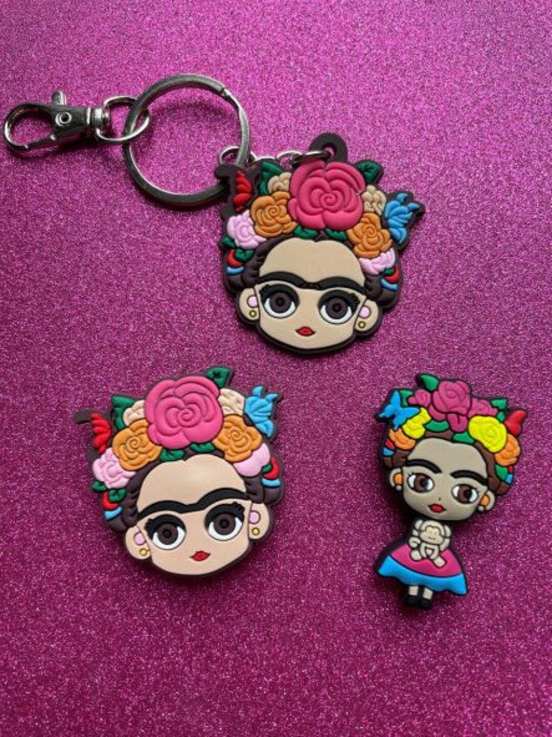 Frida Kahlo Croc Charm Artist Shoe Charm Frida Shoe Pin Frida Kahlo ...