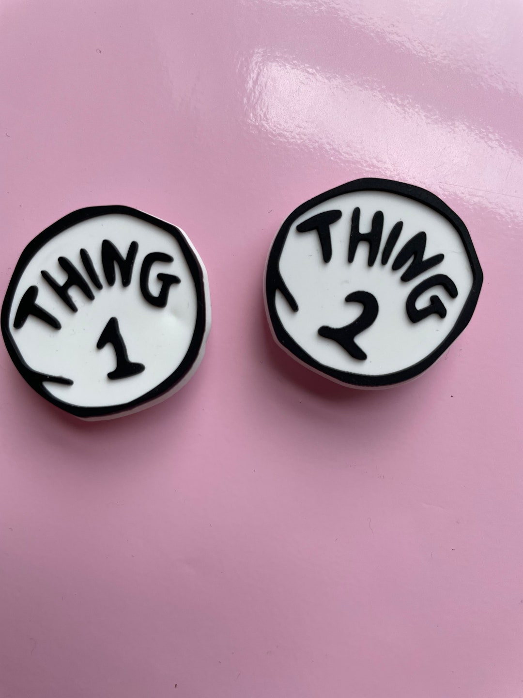 Thing One Croc Charm, Thing 2 Croc Charm, Humor Shoe Charm iconic ...