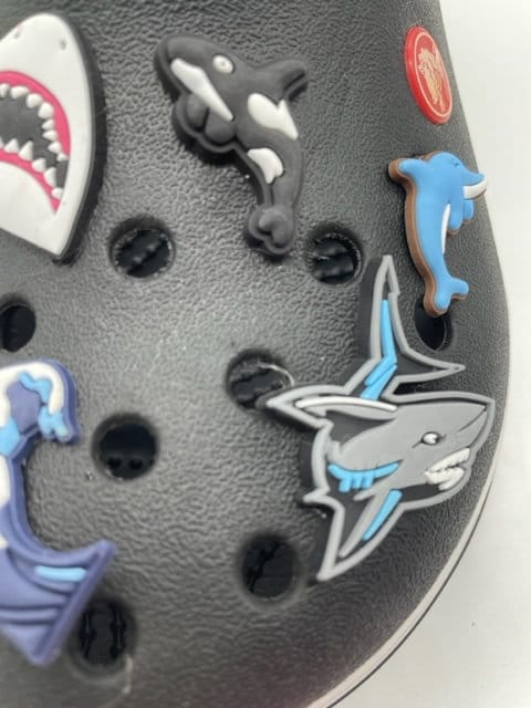 Shark Shoe Charm - Shark Croc Charms - Fish Shoe Charm - Dolphin Shoe ...