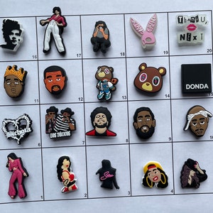 Popular Singer Shoe Charm - Rapper Shoe Charm, Shoe Charm -iconic ...