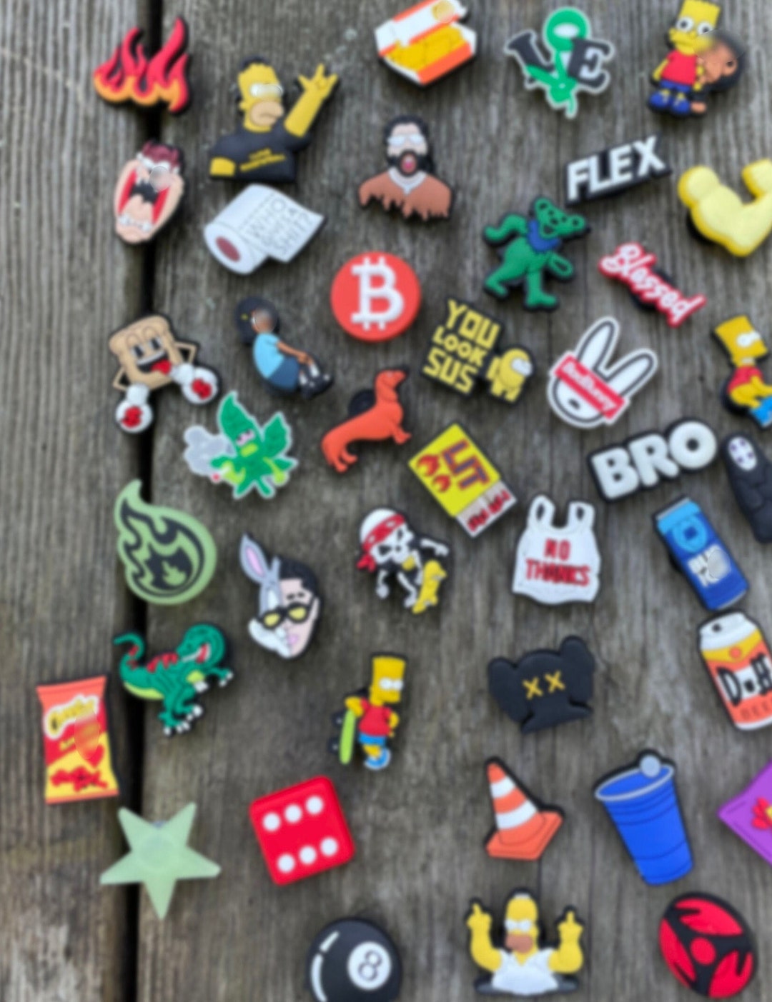 Lit Shoe Charms, Thug Game Croc Charms, Hood Shoe Pins, Rapper, Retro ...