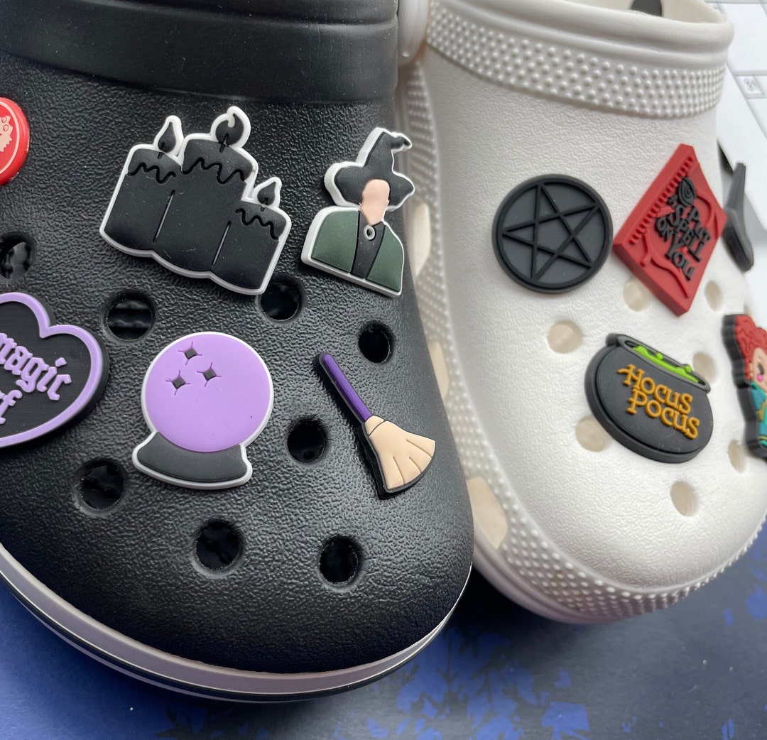 Witch Shoe Char, Magic AF Charm Lit Croc Charm witch Cauldron Charm ...