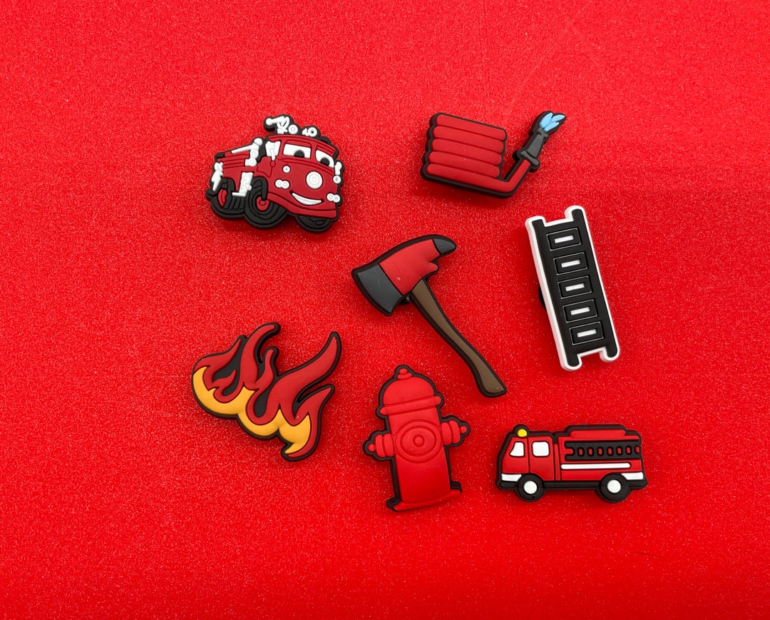 Fireman Shoe Charm -fire Shoe Charms - Fire Truck Shoe Charm - Ladder ...