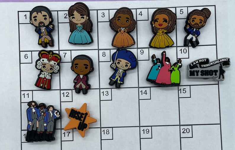 Hamilton Shoe Charm -broadway Inspired Shoe Pin Charms -theme Theatre ...