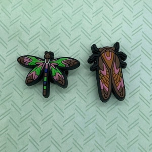 Hummingbird Shoe Charm - Bird Shoe Charms - Insect Shoe Charm - Cicada ...