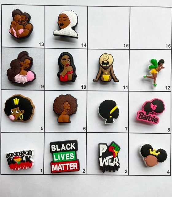 Black Girl Magic Charm - BLM Shoe Charms - Popular Theme Croc Charm ...