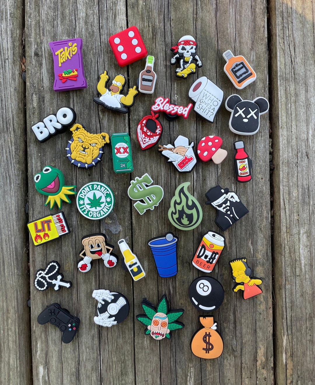 Lit Shoe Charms, Thug Game Shoe Pin Charms, Hood Shoe Pins, Rapper ...