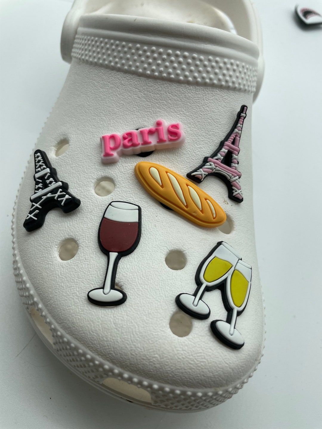 Paris Shoe Charm French Croc Charms Statue of Liberty Charm travel Shoe ...