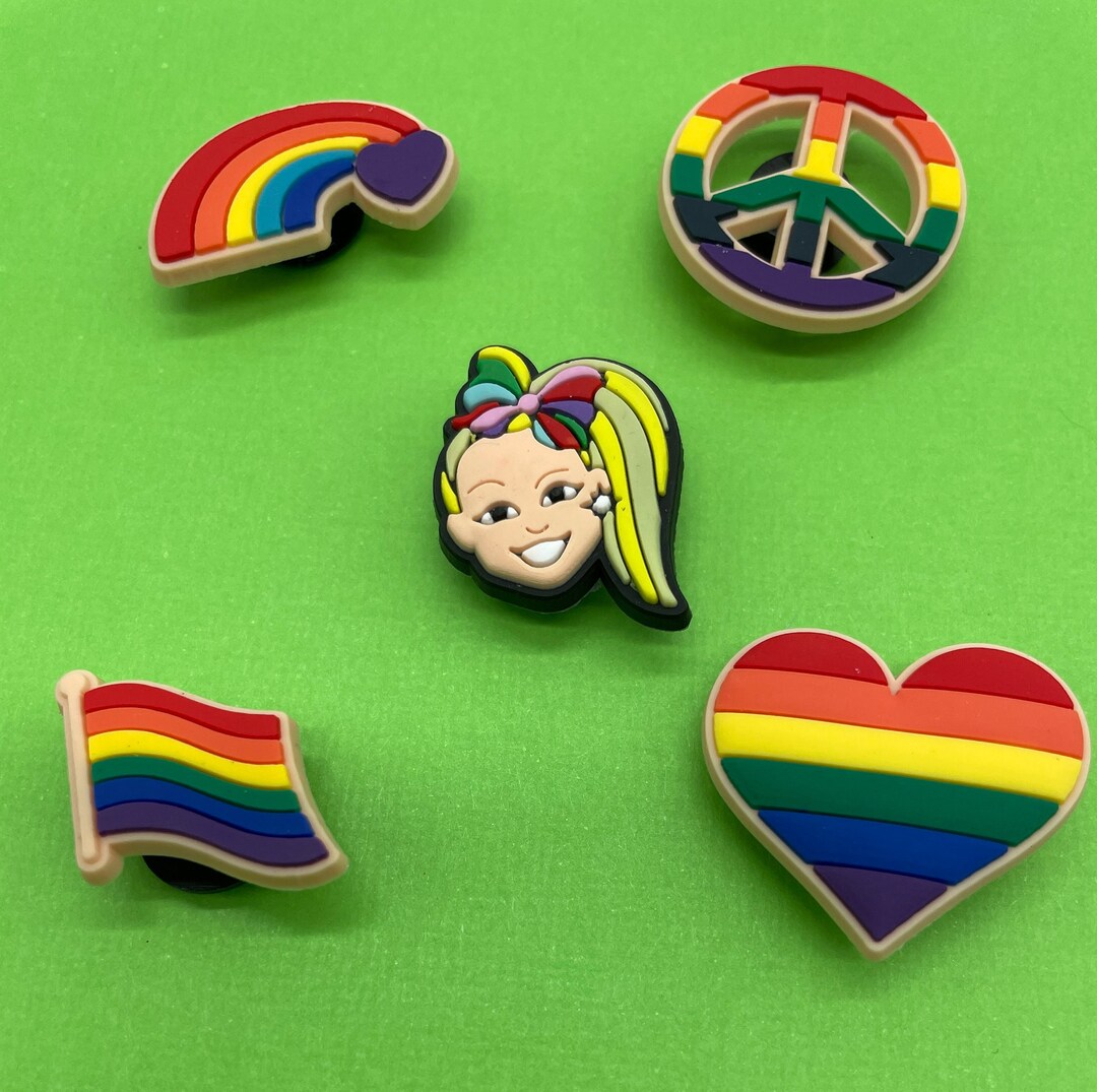Pride Shoe Charms - Shoe Charms - LGBT Theme Shoe Charm - Shoe Clips ...