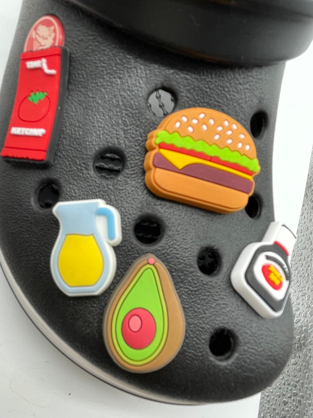 Burger Shoe Charms,-bbq-picnic-food Jibs- Food Shoe Charms, Snacks ...