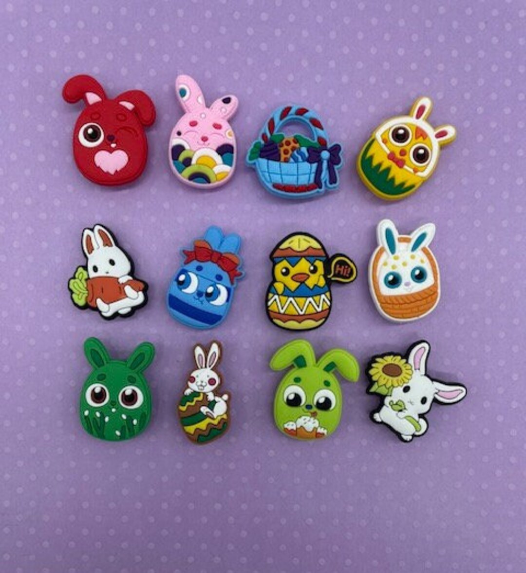 Easter Shoe Charm - Bunny Shoe Charms - Rabbit Shoe Jibs -easter Bunny ...