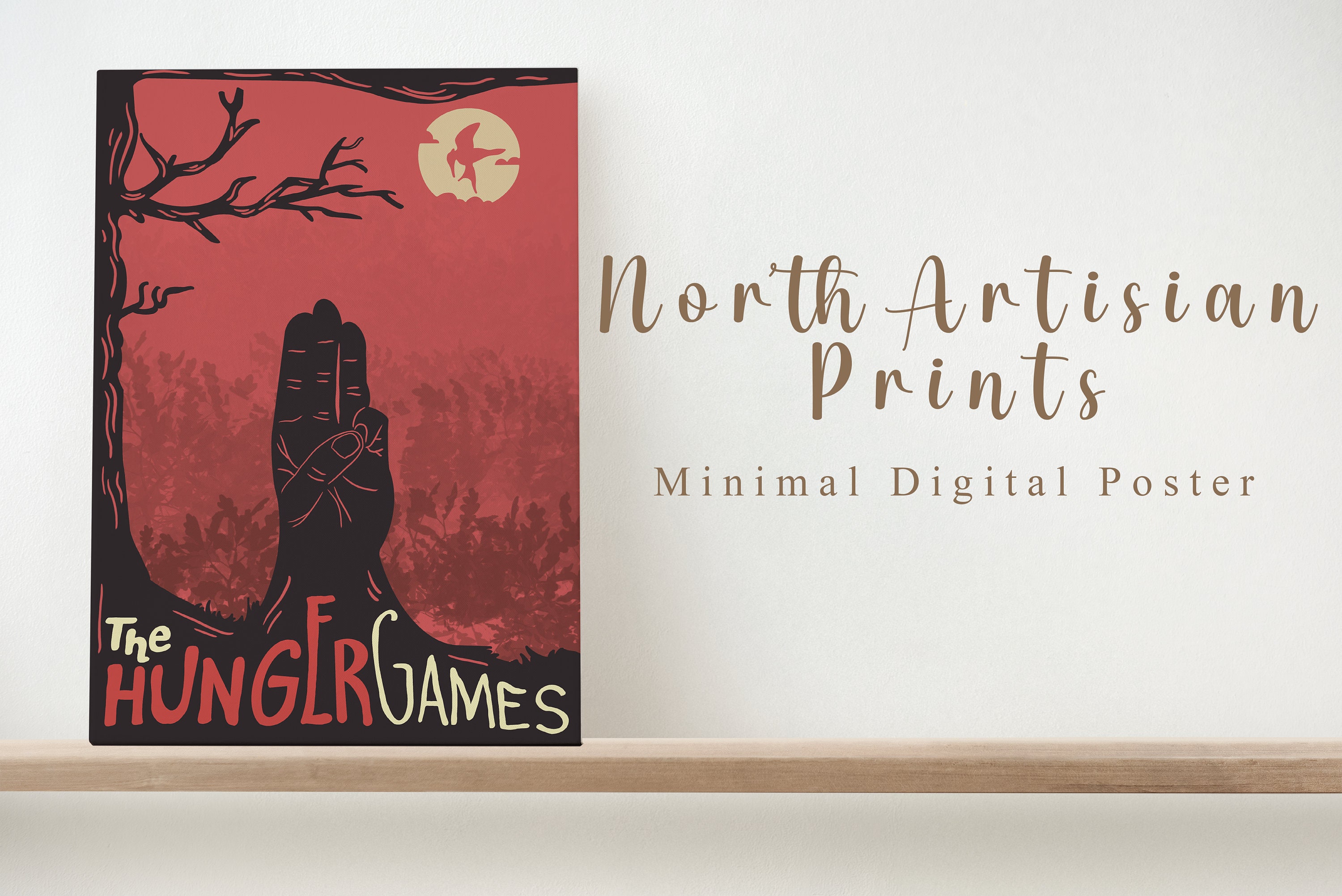 The Hunger Games Minimal Poster Watercolor Digital - Etsy