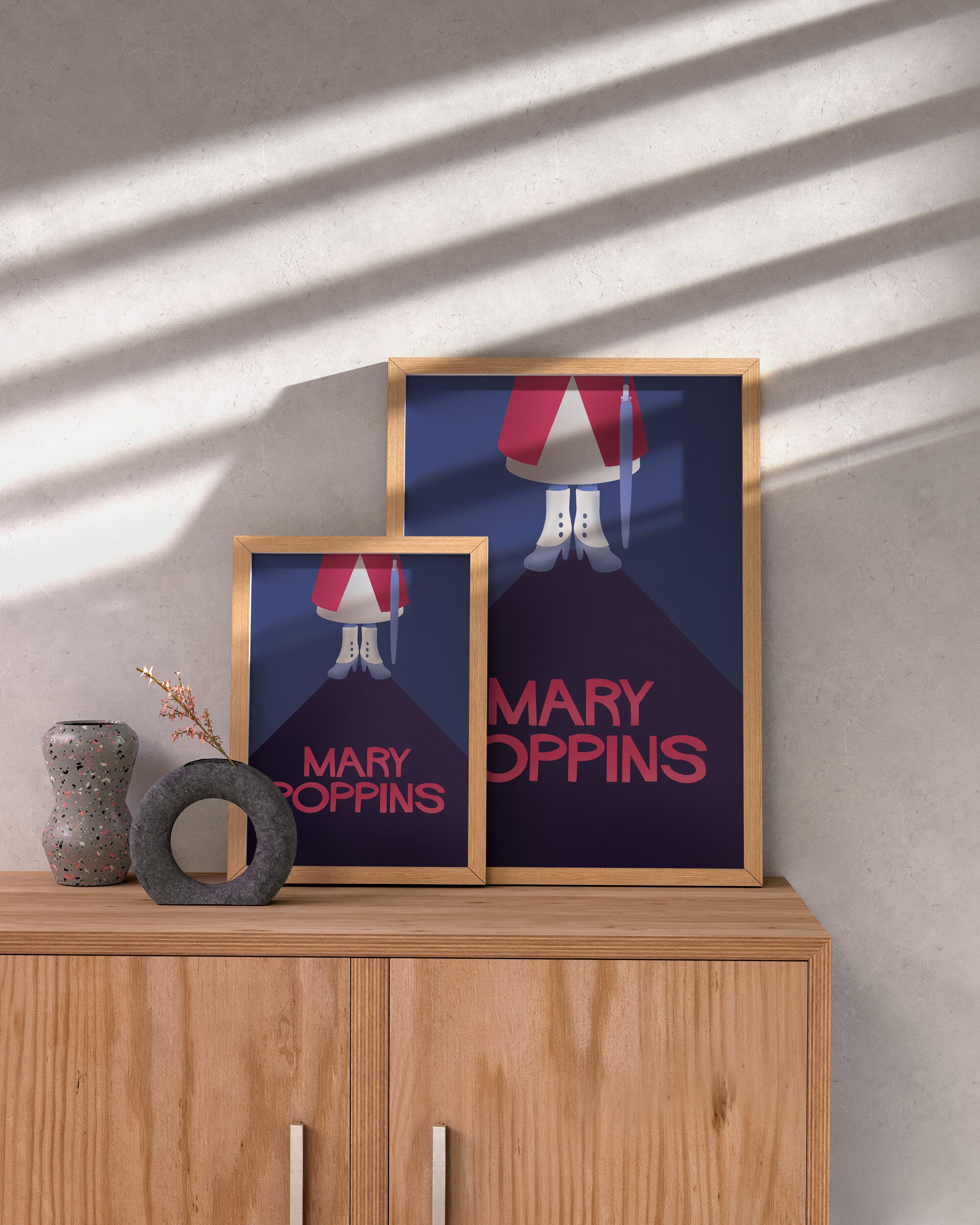 Mary Poppins Minimal Poster | Watercolor | Digital - Etsy