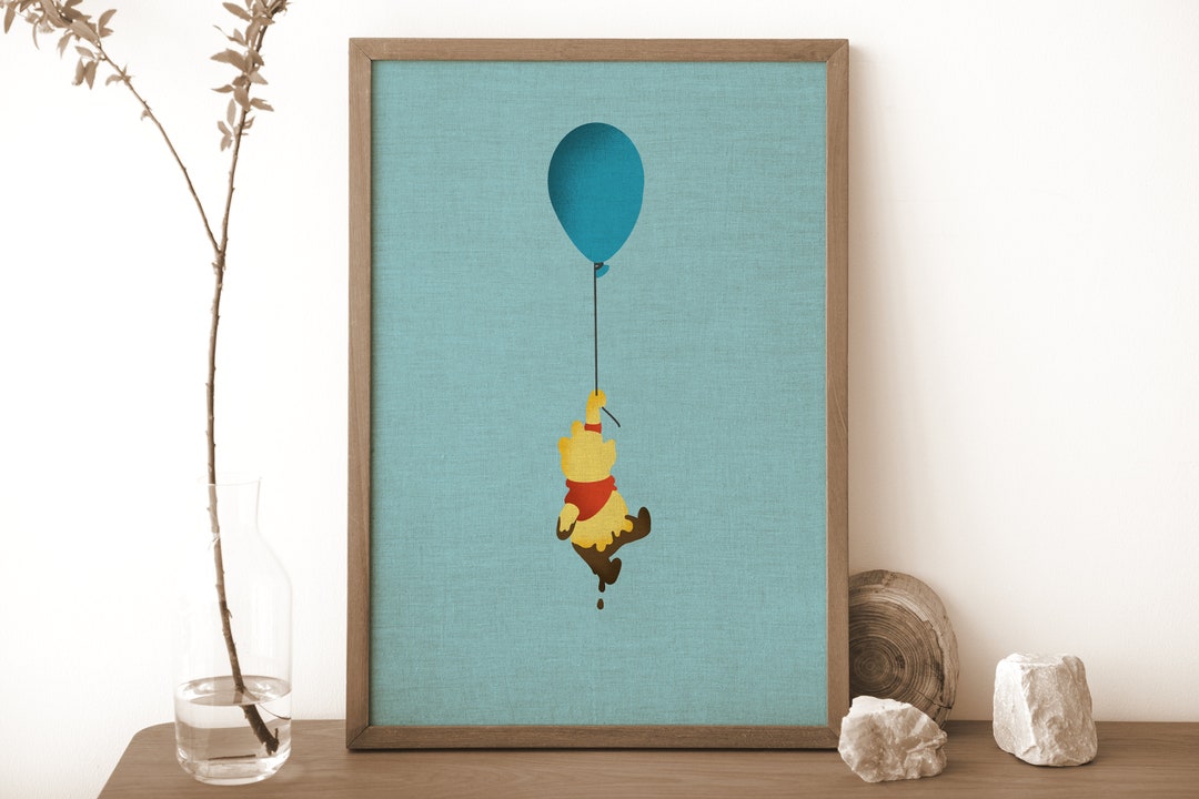 Winnie the Pooh Minimal Poster Watercolor Digital - Etsy