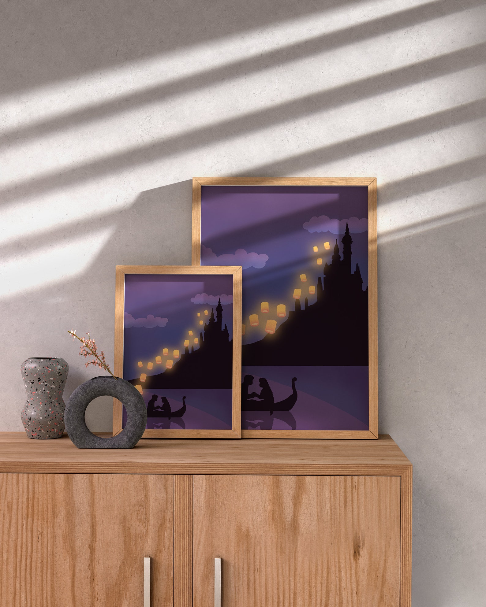 Tangled Rapunzel Minimal Poster | Watercolor | Digital - Etsy