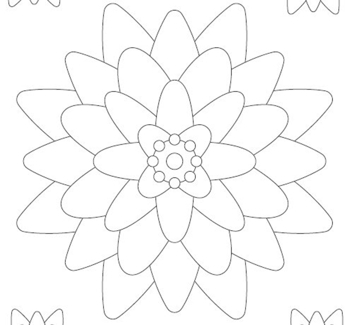 Over 200 Flower Colouring Sheets - Etsy