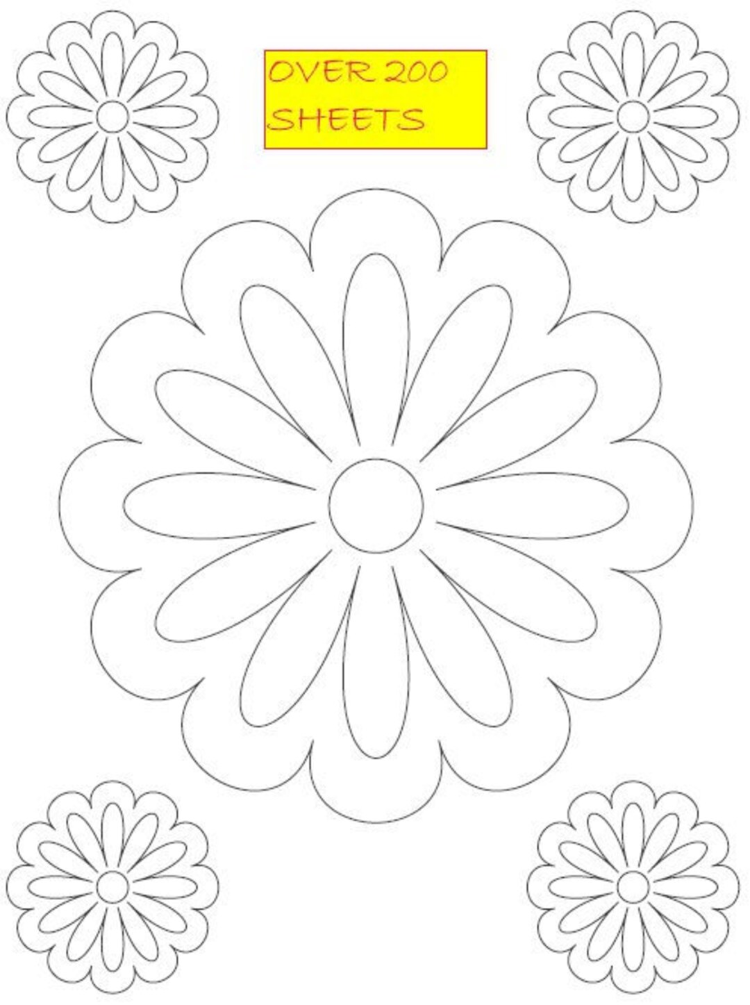 Over 200 Flower Colouring Sheets - Etsy