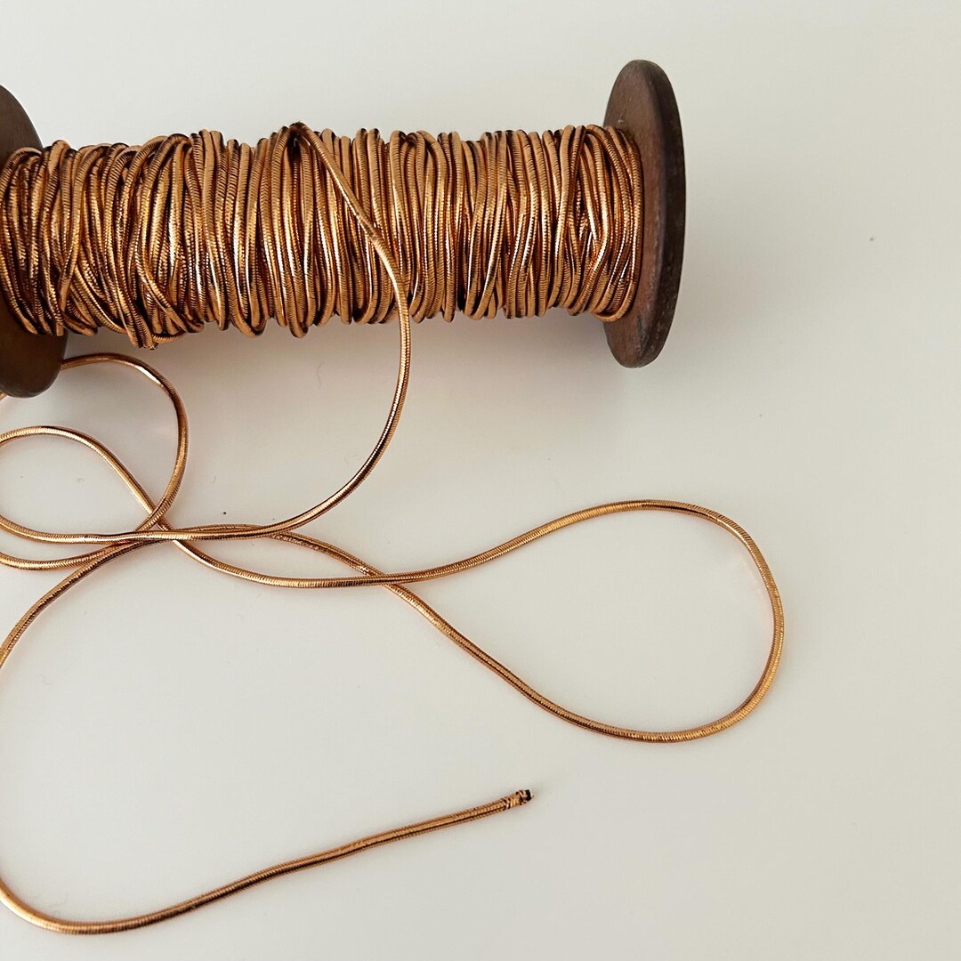 2mm Corded Elastic in Copper - Etsy UK