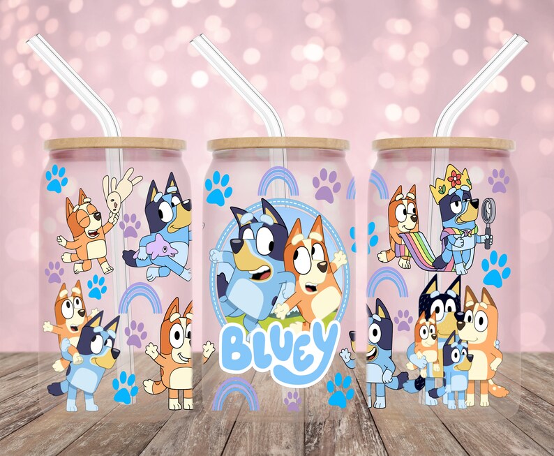 Bluey 16oz PNG Bluey Cup Png Bluey Tumbler Wrap Full - Etsy Israel