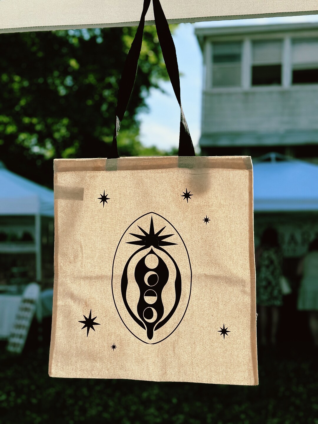 Yoni Tote Bag Cute Tote Bag Moon Phase Woman Anatomy Bag Tote Aesthetic ...