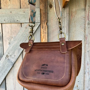 Possibles Flintlock Foraging Leather Crossbody Sling Bag Gardening Tote ...