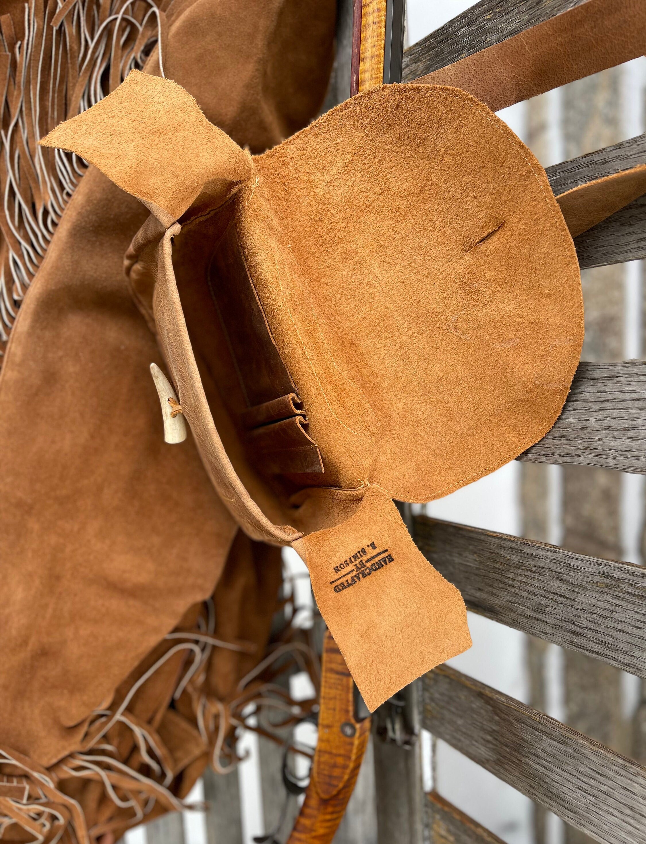 Small Possibles Flintlock Foraging Leather Crossbody Sling Bag - Etsy