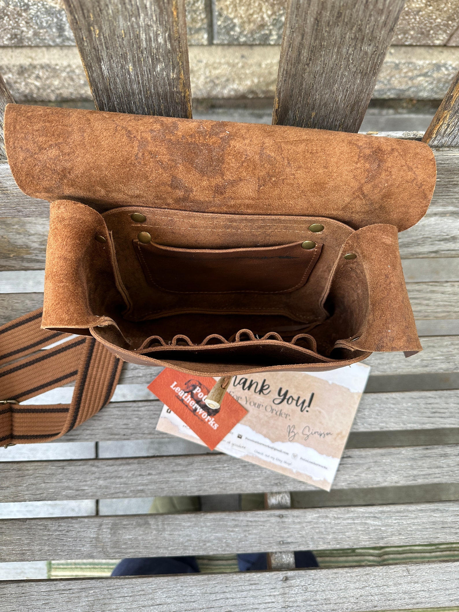 Possibles Flintlock Foraging Leather Crossbody Sling Bag Gardening Tote ...