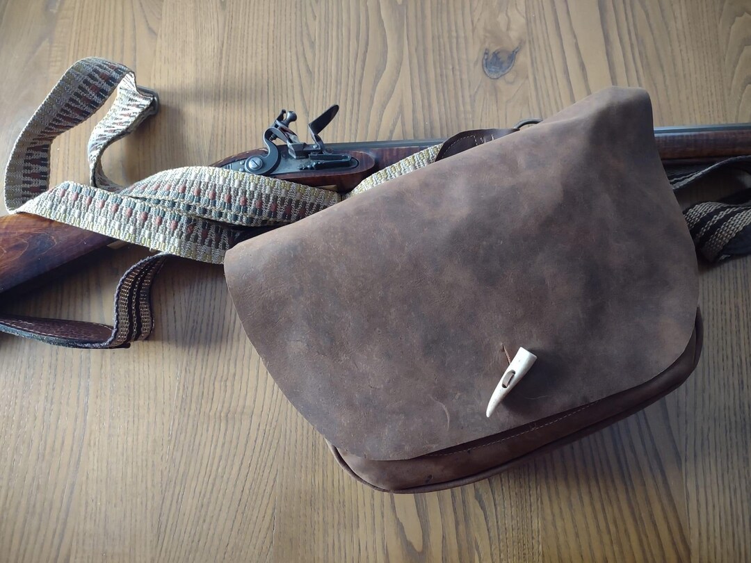 Large Possibles Flintlock Foraging Leather Crossbody Sling Bag - Etsy