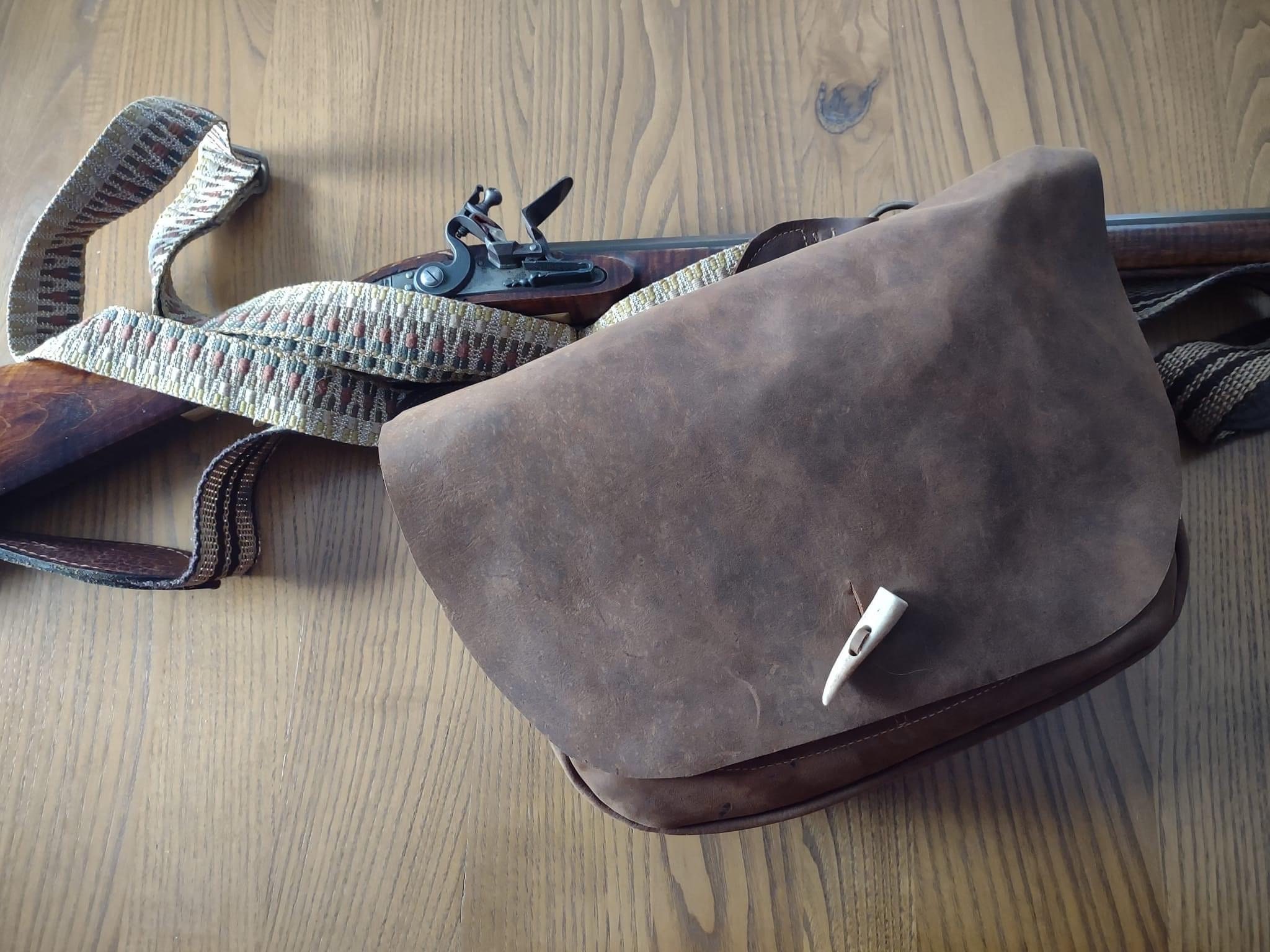 Large Possibles Flintlock Foraging Leather Crossbody Sling Bag - Etsy