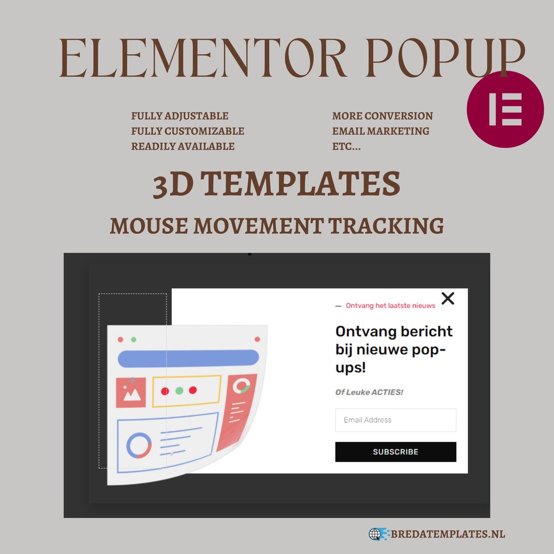 Elementor Popup Template 3d Templates Pop-up Increasing Conversion ...