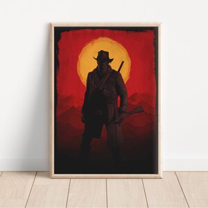 Red Dead Redemption Poster RDR 2 Poster Video Game Poster Game Room ...