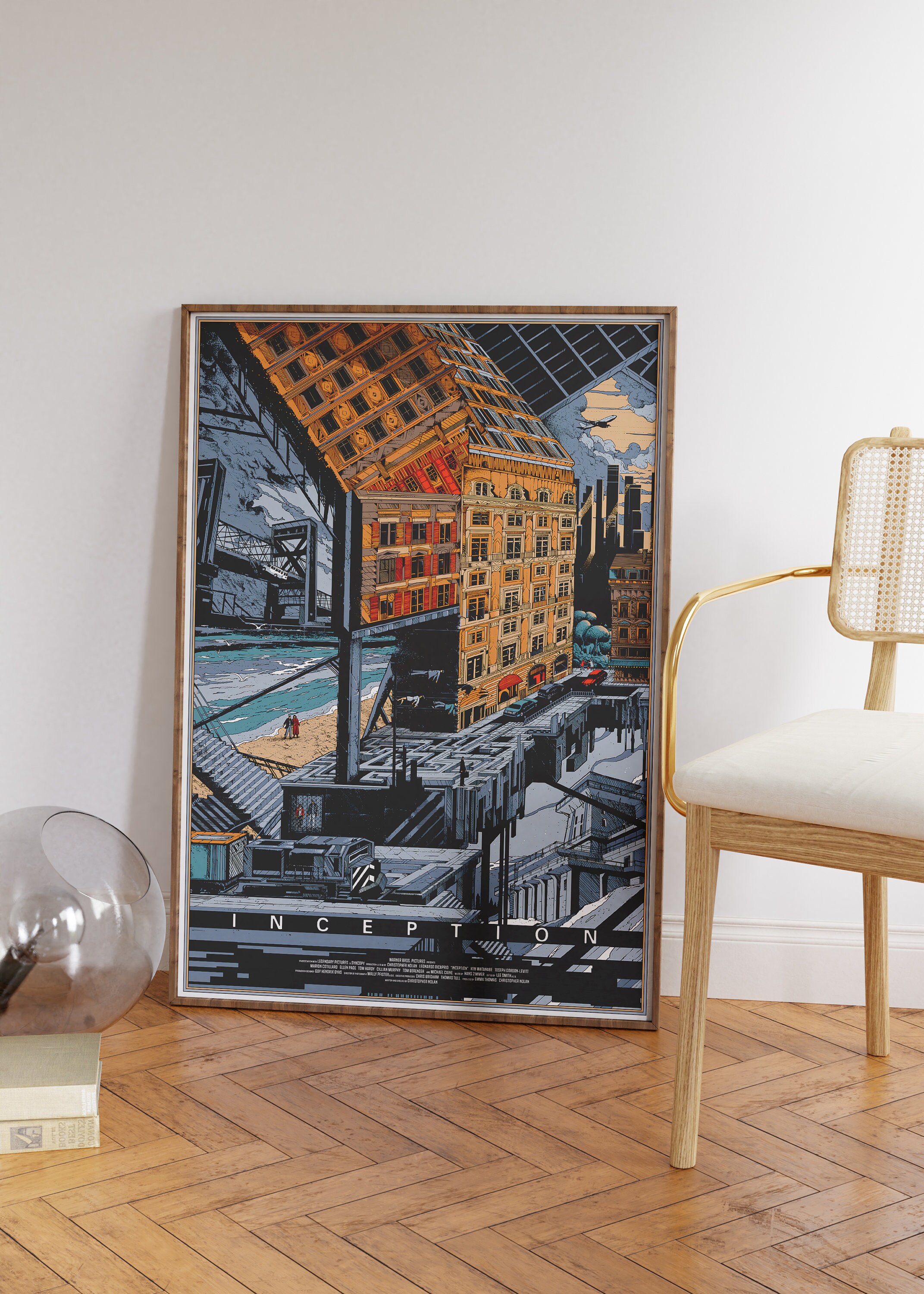 Inception Poster Inception Wall Art Cillian Murphy Poster Christopher ...