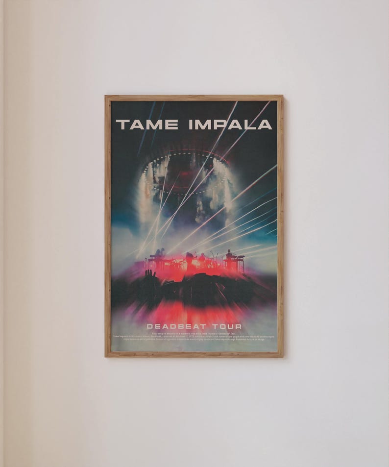 Tame Impala Deadbeat Tour Poster - Deadbeat Album - Tame Impala Fan ...