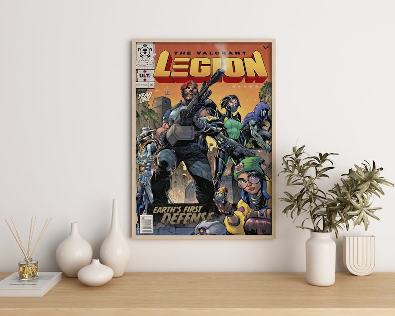 Valorant Comic Poster Valorant Legion Valorant Legion Poster Art Game ...