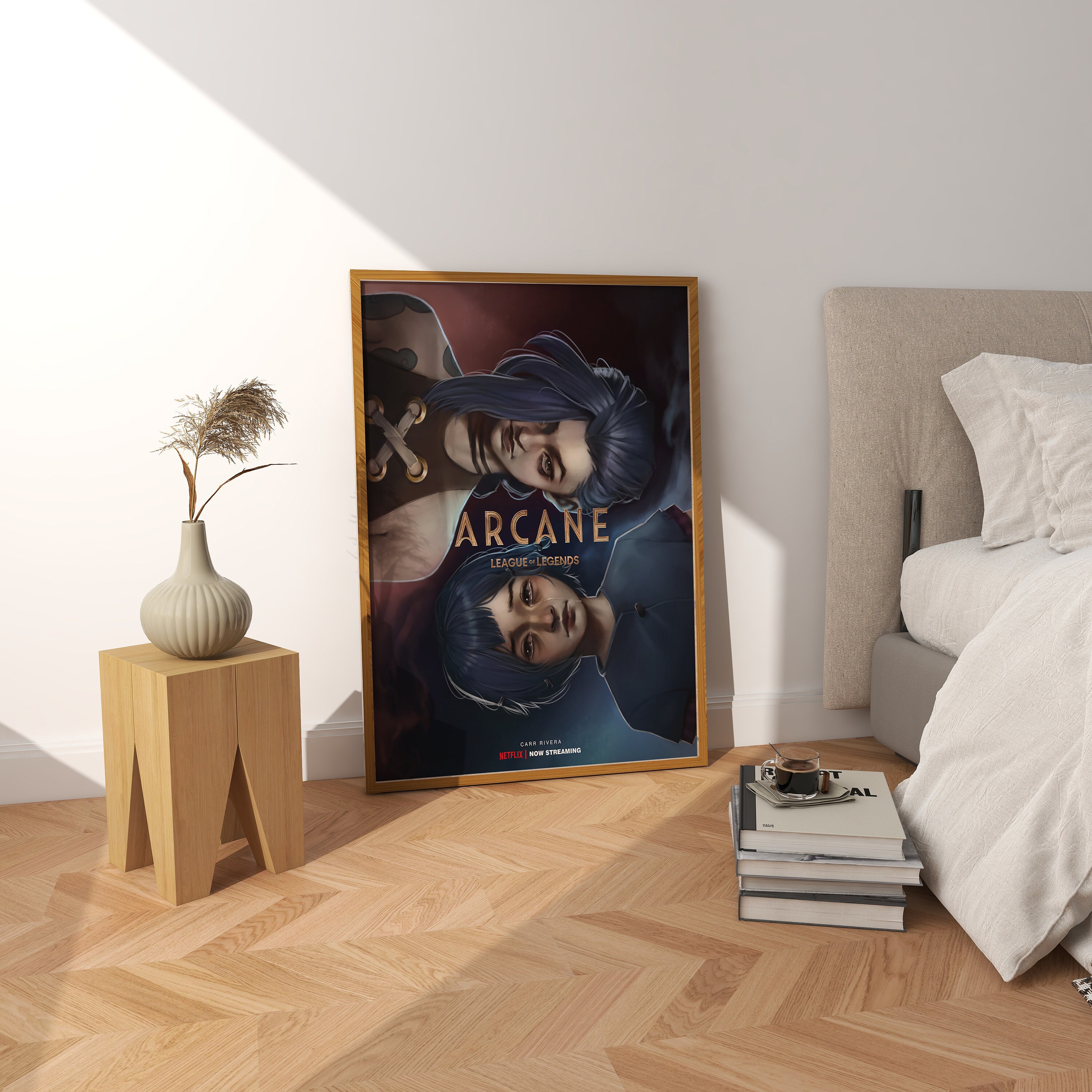 Arcane Poster League of Legends Wall Art Jinx Vi Poster - Etsy