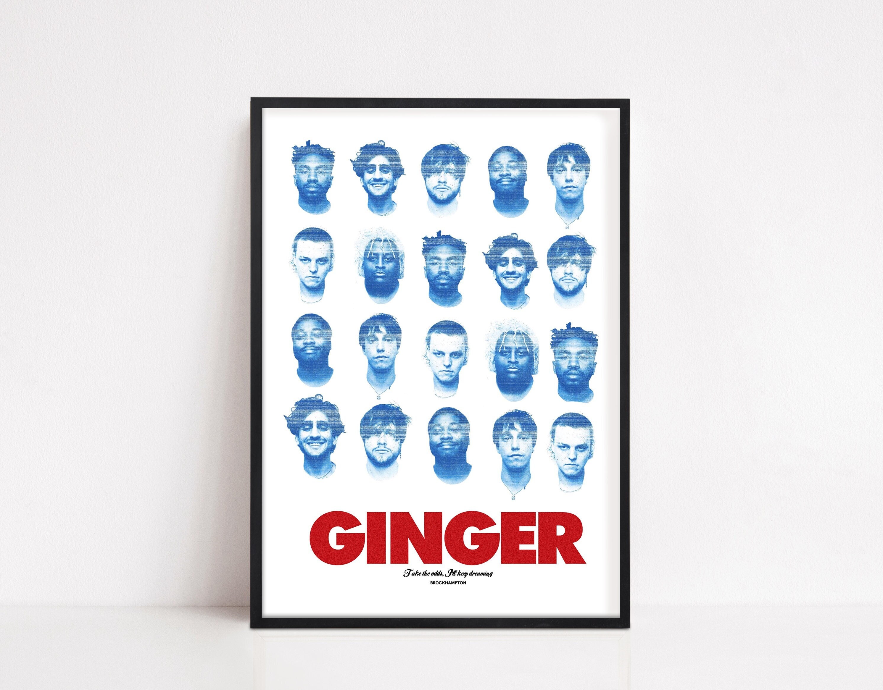 Brockhampton Poster Ginger Album Poster Album Cover Poster Print Wall ...