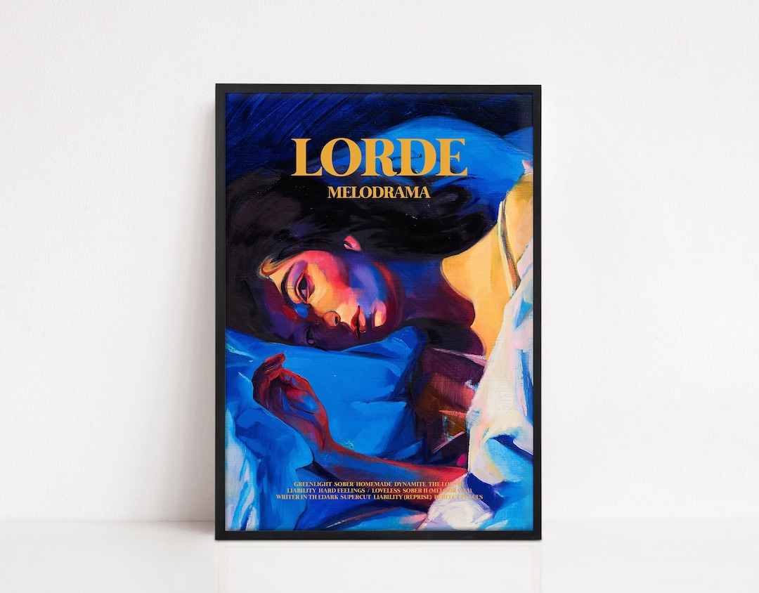 Lorde Melodrama Poster - Music Poster - Wall Art - Lorde Poster - Home ...